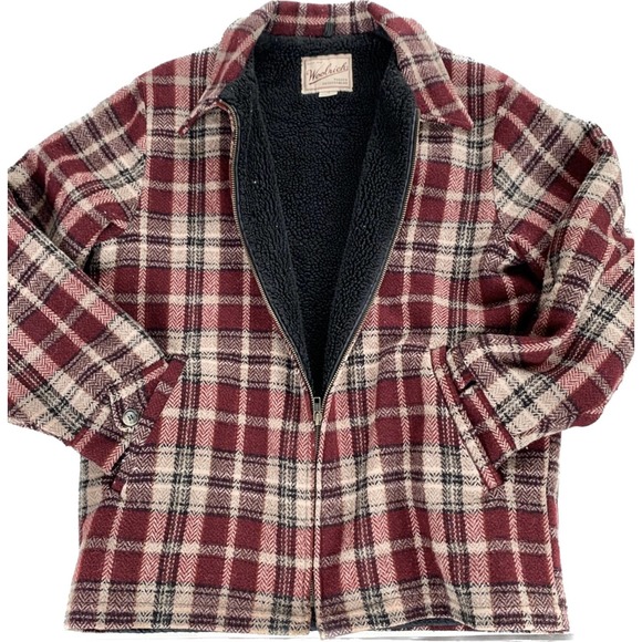 Woolrich | Jackets & Coats | Woolrich Vintage Wool Plaid Fleece Lined ...
